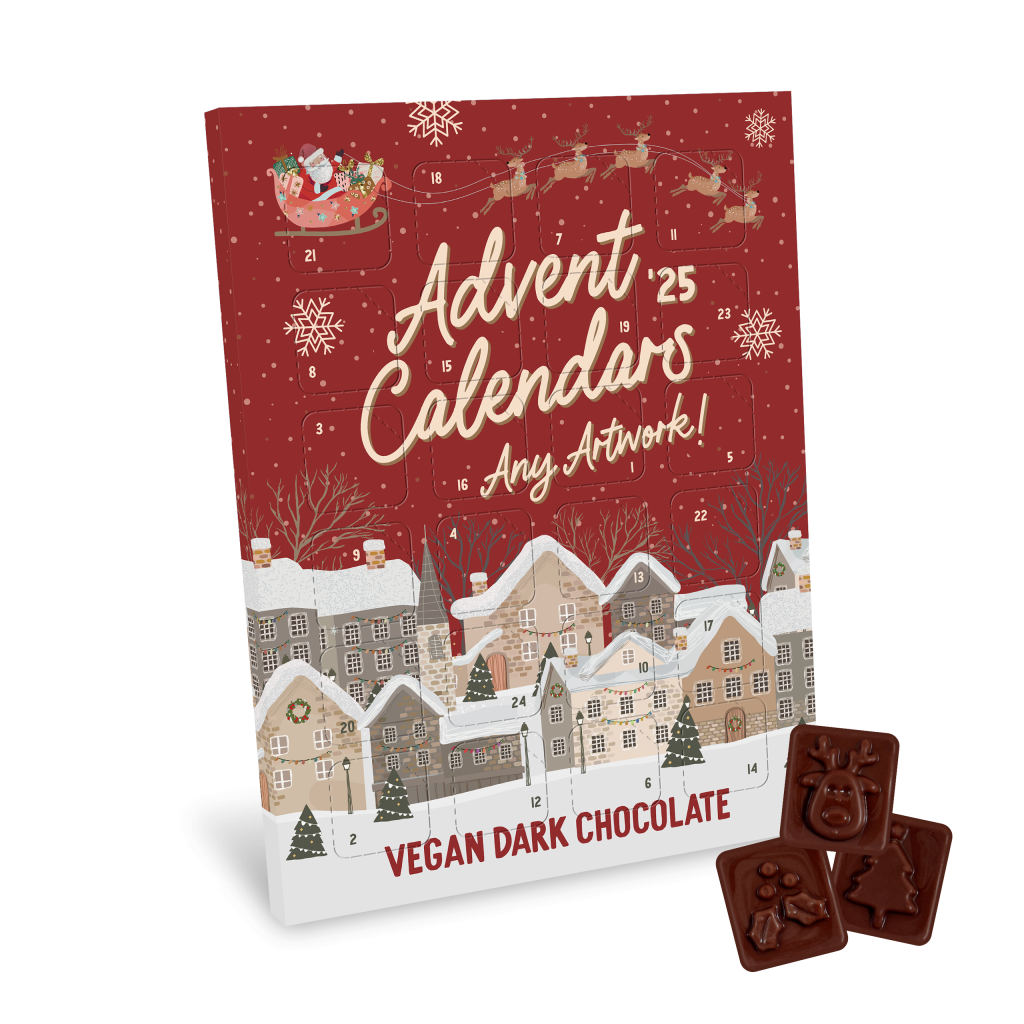 Maxi Advent Calendar - Vegan Dark Chocolate - 71% Cocoa - Boosters